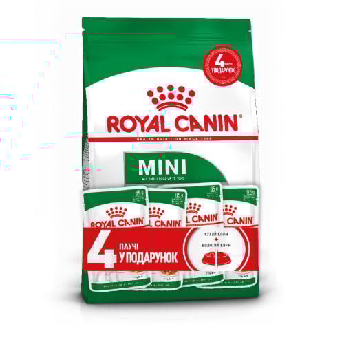 Акционный набор Royal Canin Mini Adult для взрослых собак мелких пород ...